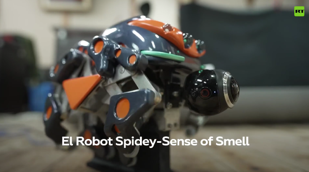 Robot Spidey-Sense of Smell: un robot de servicio japonés de ocho patas ...
